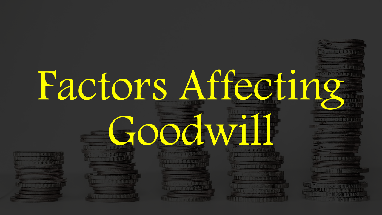 Factors Affecting Goodwill