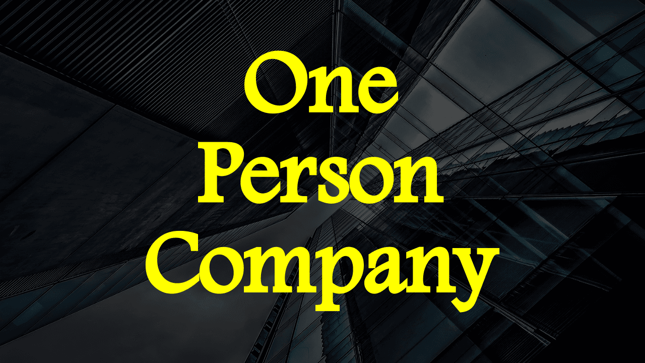 One Person Company: Meaning, Features, and More.