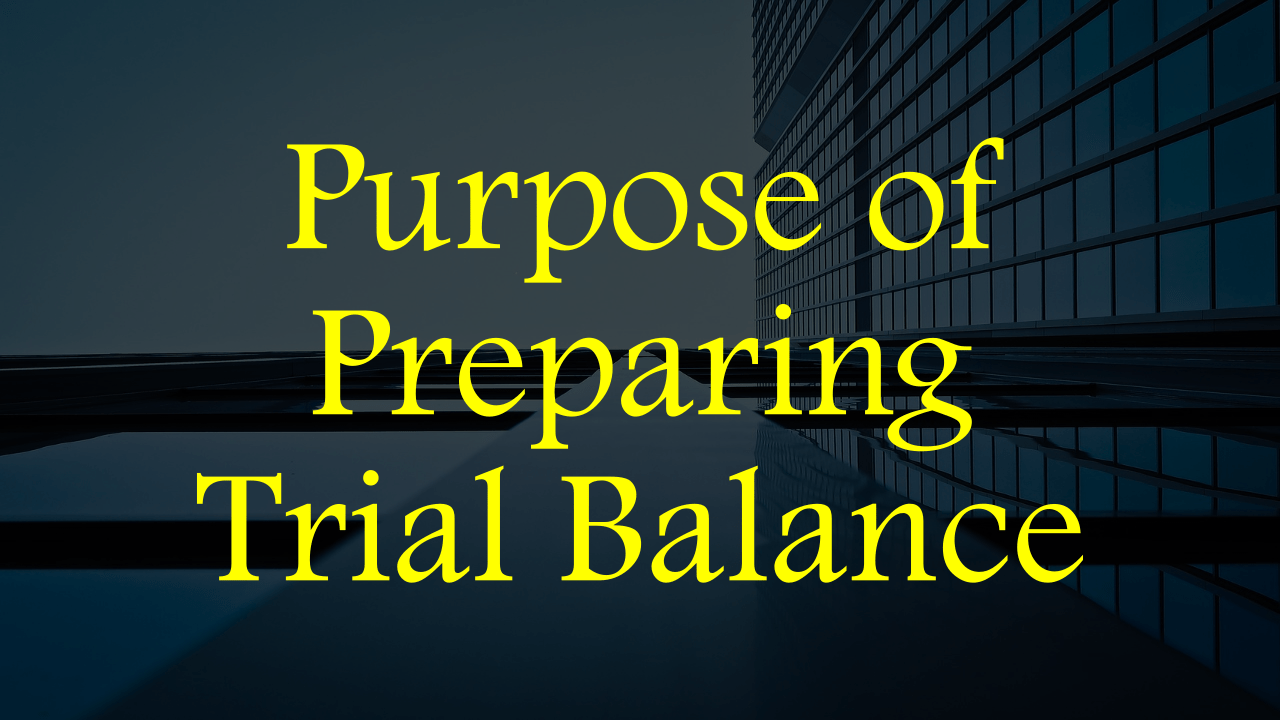 Format of Trial Balance